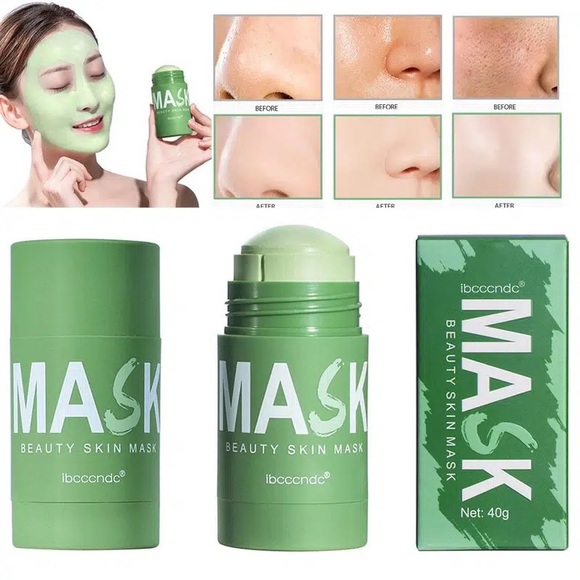 Skincare | Green Tea Mud Mask For Face Blackheads Acne Remover Oil ...